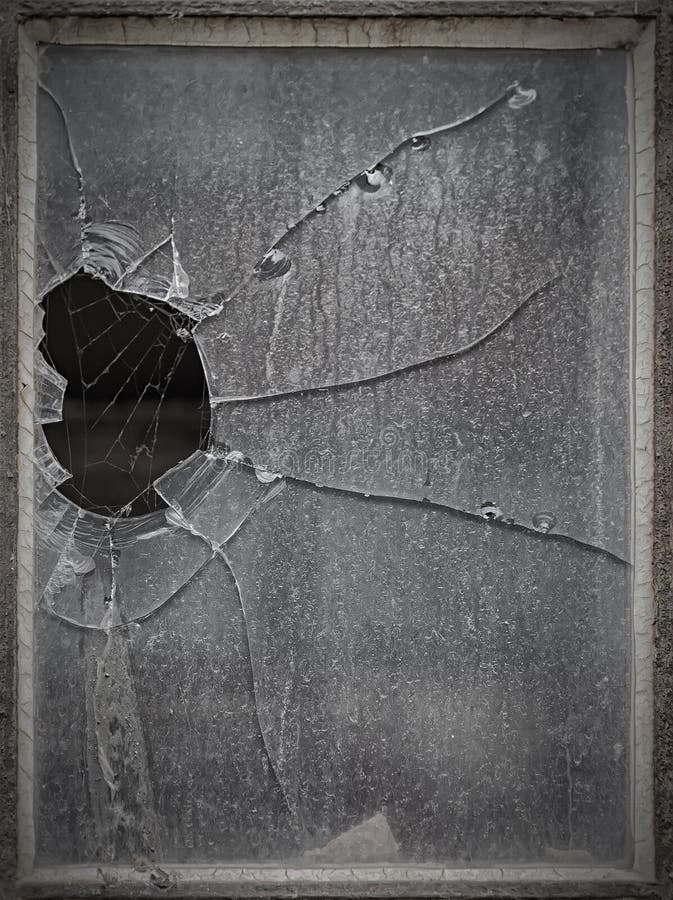 Broken Window Glass Pane stock image. Image of grunge - 200998587