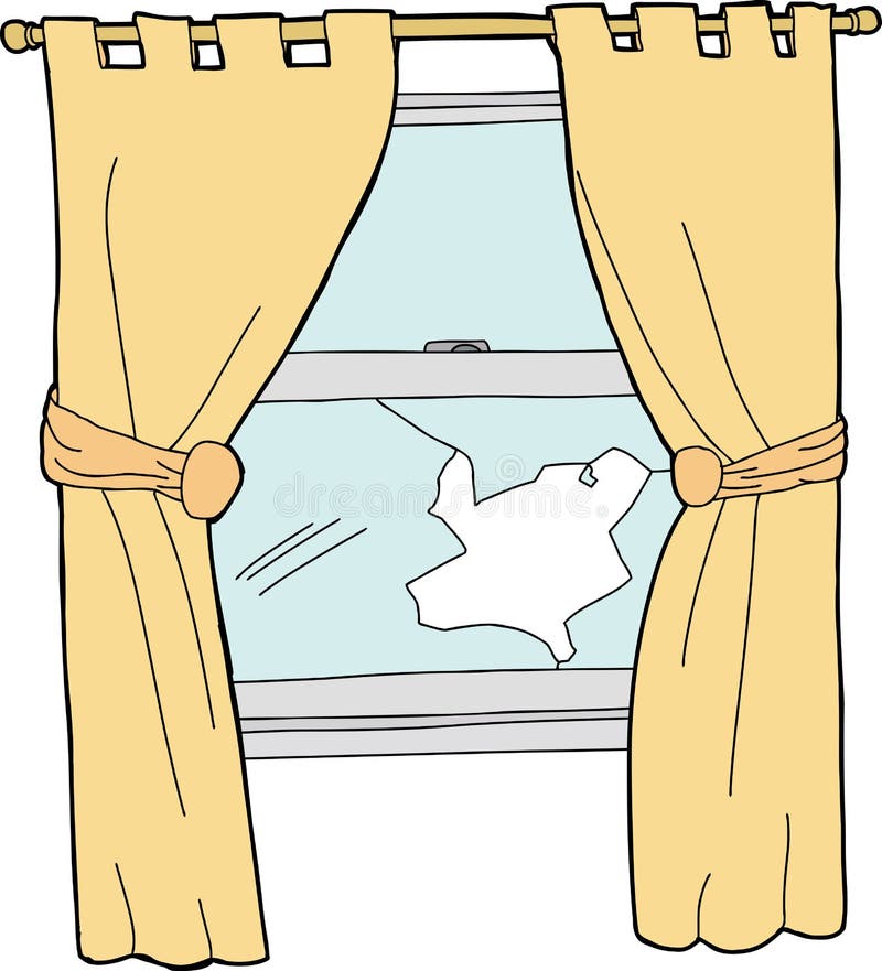 Broken Window stock vector. Illustration of cracked, crash - 41253513
