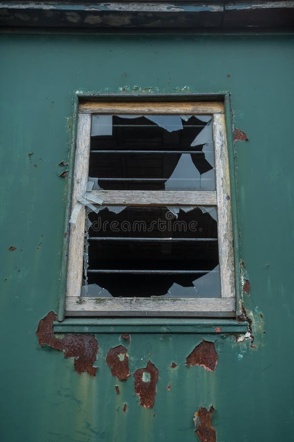 Broken window of an train stock image. Image of trains - 123100721