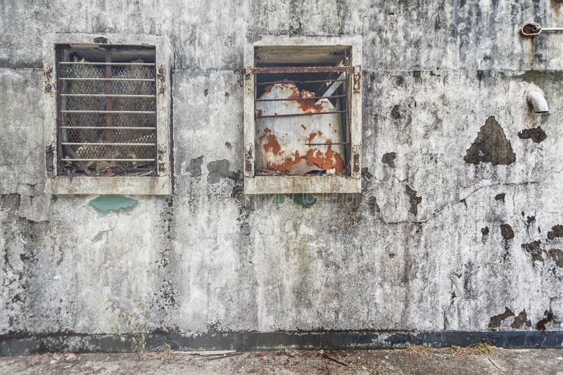 Broken window on wall stock photo. Image of ghetto, building - 156379182