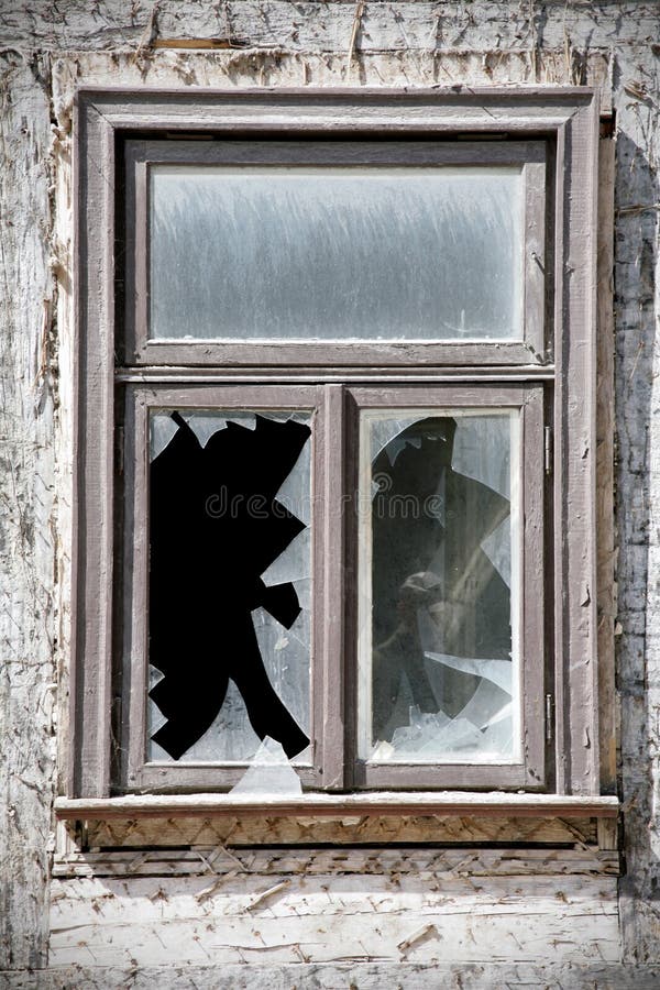 Broken windows stock image. Image of risk, glass, dirty - 12594021