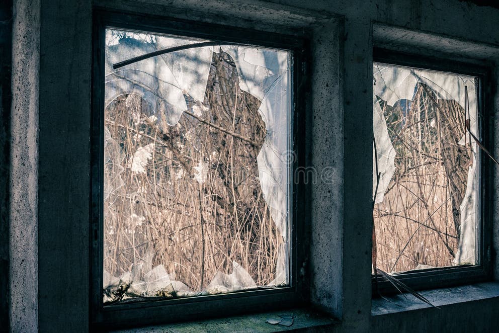Broken windows stock image. Image of bleak, decay, brandenburg - 64973705