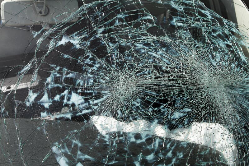 Hail damage to windshield stock photo. Image of windshield - 64941588