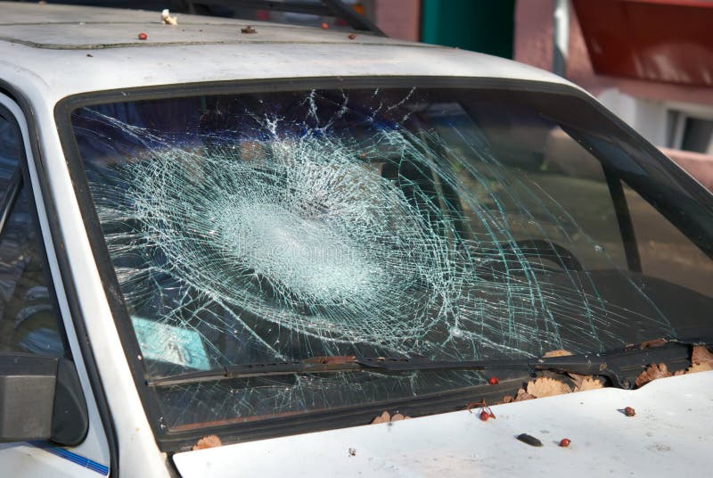 Broken Windshield stock photo. Image of cracks, destroyed - 2031258