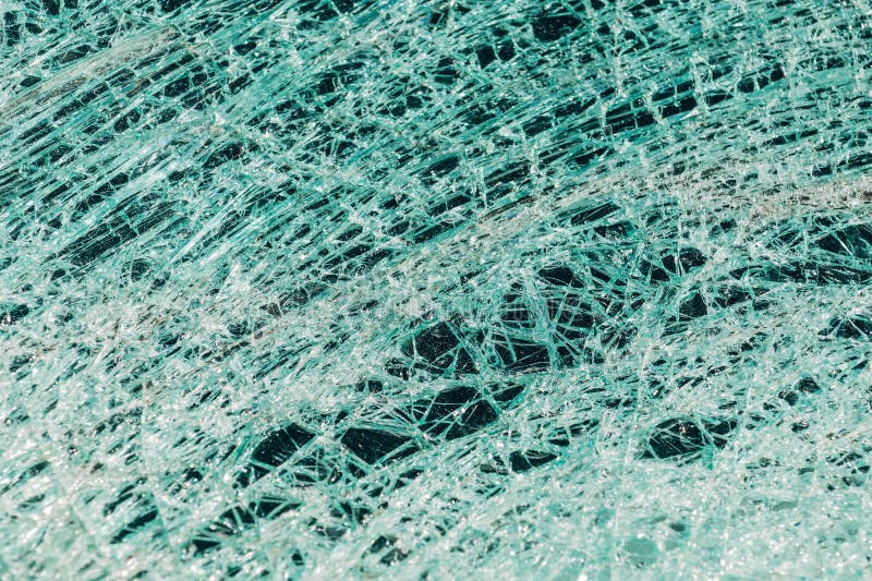 Broken Windshield Glass Pattern As Background Stock Photo - Image of ...
