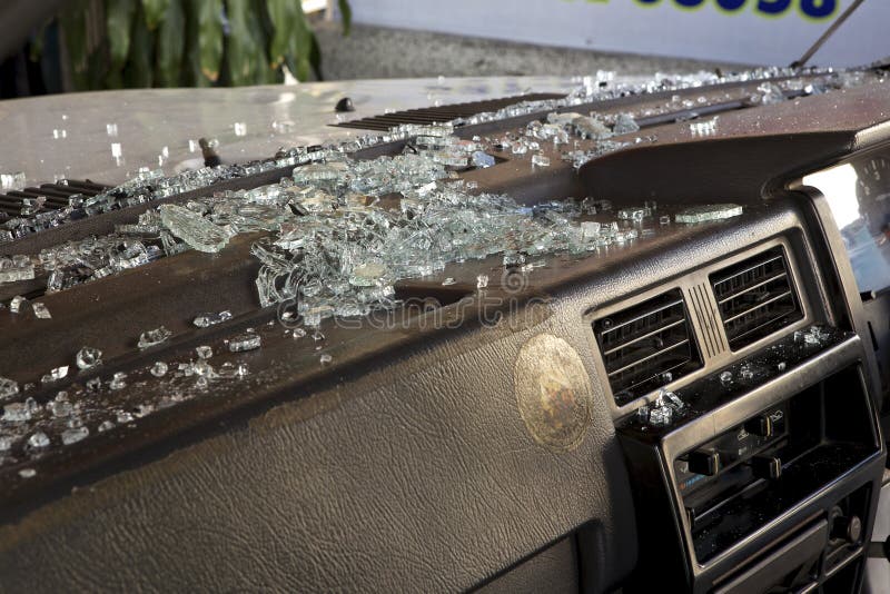 Broken windshield stock image. Image of break, auto, closeup - 46743777