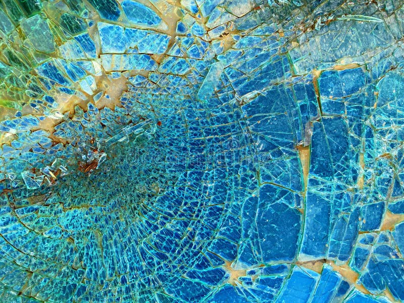 Broken Windshield Texture from an Abandoned Car Stock Image - Image of ...