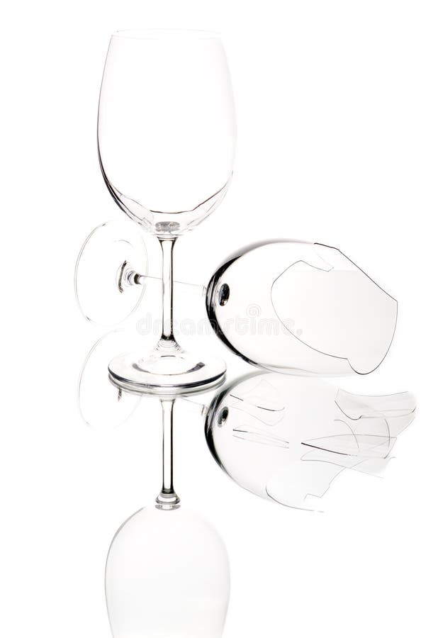 Broken Wine Glass Stock Image Image Of Fragility Bubble 7818453