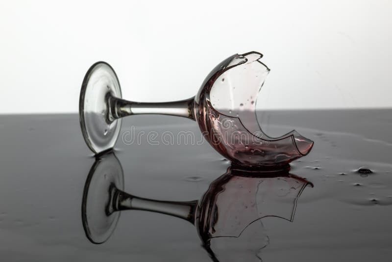 Cracked Drinking Glass