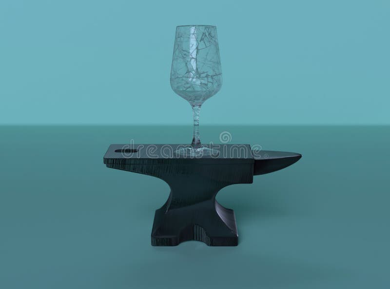 Render of anvil stock illustration. Illustration of model - 36380666