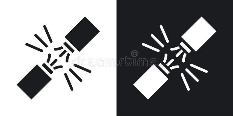 Broken Wire Icon Vector. Icon Vector Stock Vector - Illustration of ...