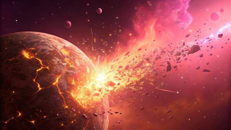 A Broken World Globe with Scattered Fragments, a Shattered Globe with ...