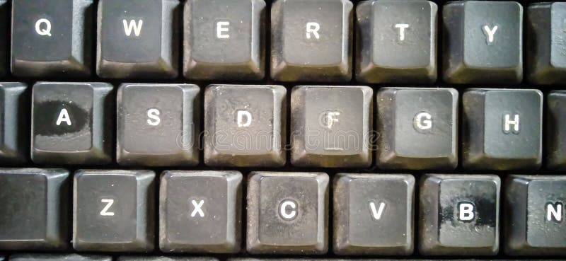 Broken and Worn Looking Computer Keyboard Stock Photo - Image of ...
