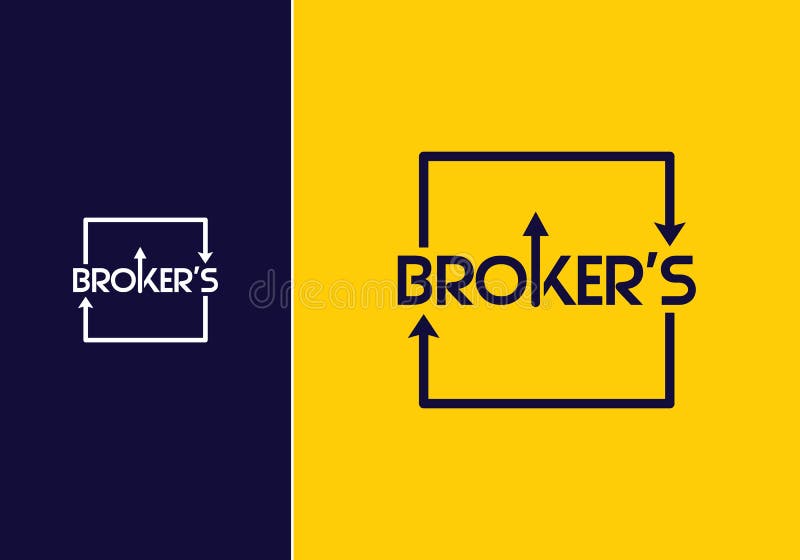 Broker`s Business Professional Logo Template Stock Illustration ...