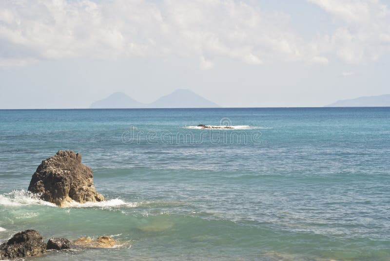 Brolo Beach, Messina, Sicily Stock Photo - Image of eolie, island: 26814282