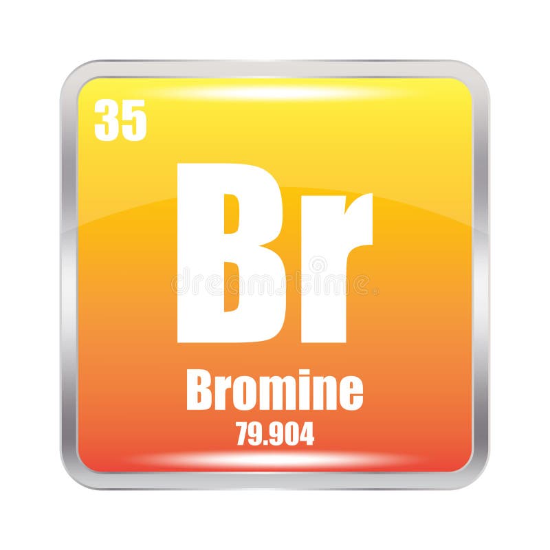Bromine Element Symbol. Br Abbreviation. Atomic Number 35. Atomic Mass ...
