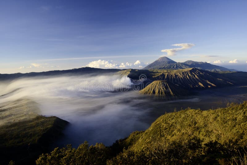 Bromo Wulkan, Tengger Semeru Park Narodowy, Wschodni Jawa, Indonesi ...