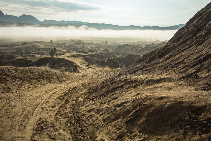 Bromo Mountain in East Java, Indonesia Stock Image - Image of semeru ...