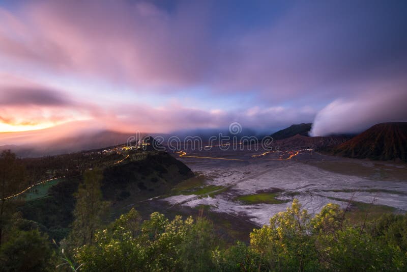 Bromo Sunrise from Seruni Point Stock Image - Image of bromo, amazing ...