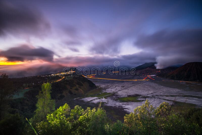 Bromo Sunrise from Seruni Point Stock Photo - Image of amazing, point ...