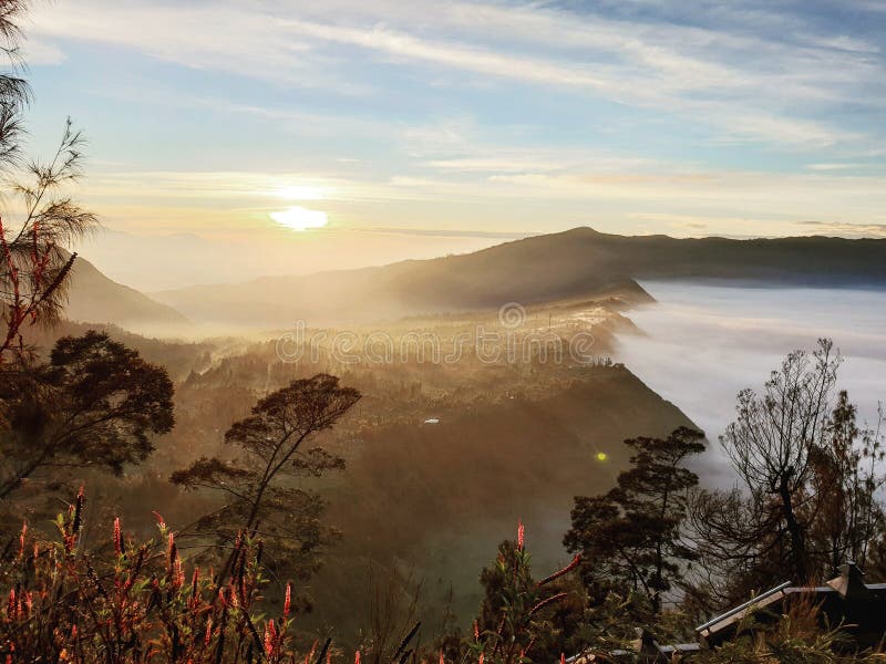 Bromo Sunrise stock photo. Image of morning, view, sunrise - 170493644