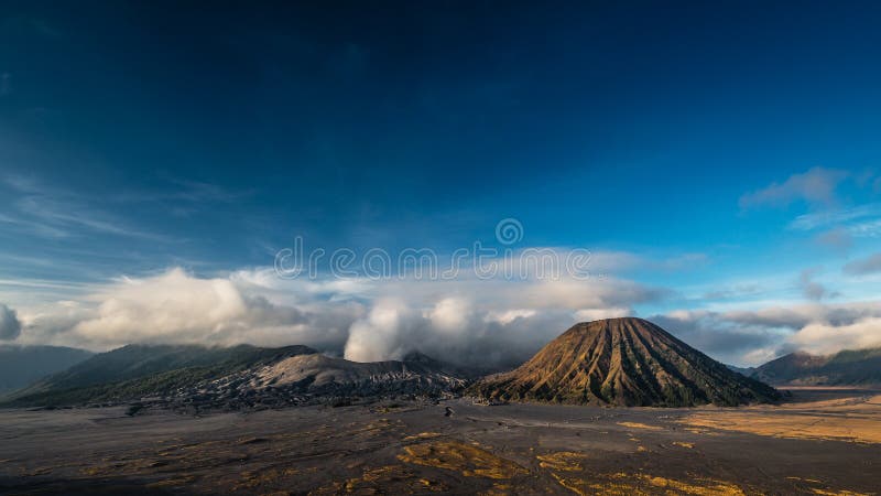 Bromo volcano stock image. Image of grass, located, volcanic - 55795023