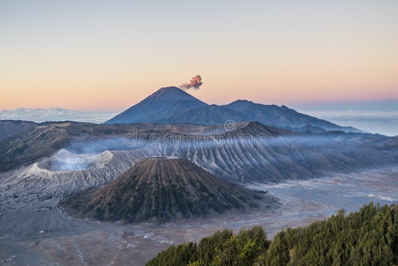 Bromo Volcano at Java, Indonesia Stock Image - Image of crater, bromo ...