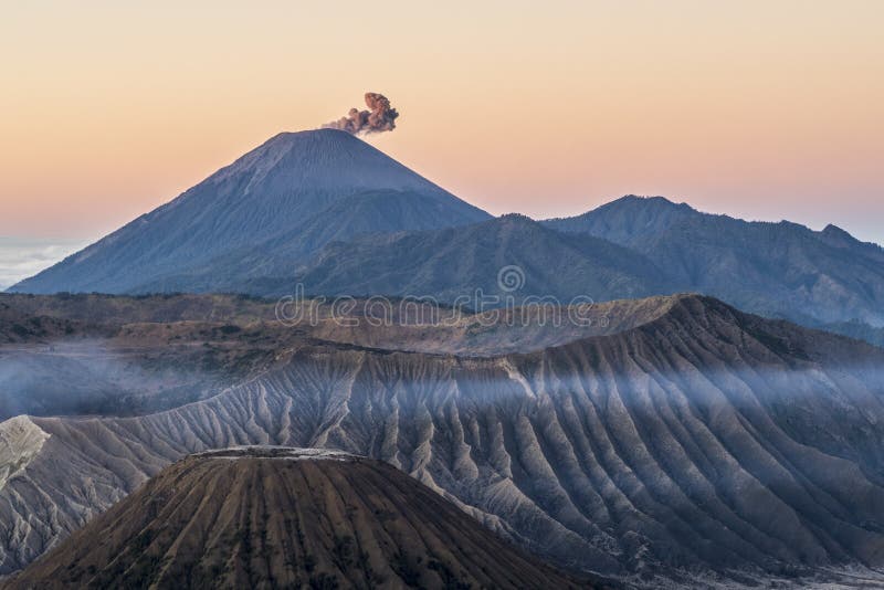 Bromo Volcano at Java, Indonesia Stock Photo - Image of volcano, bromo ...