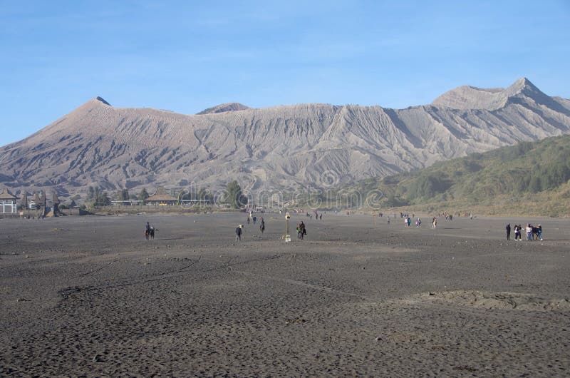 The Bromo Volcano on the Java Island in Indonesia Stock Photo - Image ...