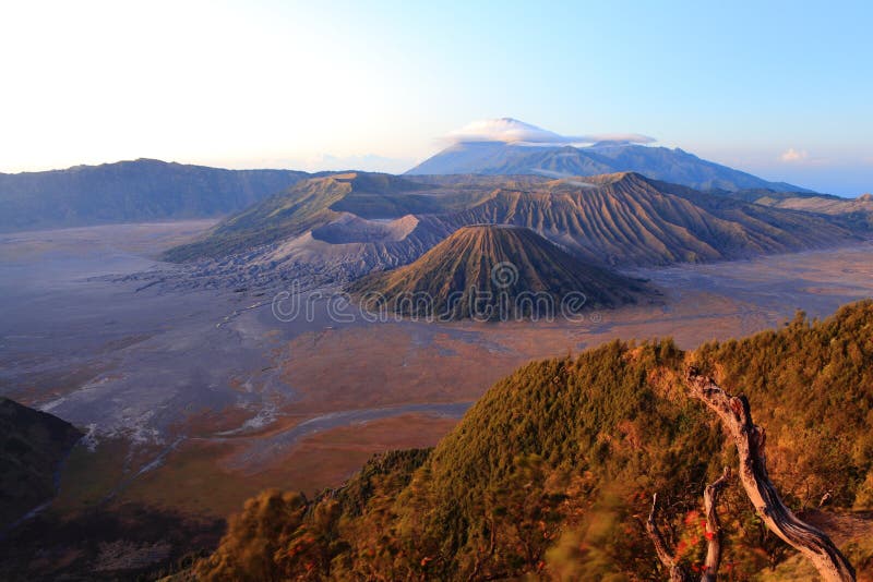 Bromo Volcano at Sunrise, Java, Indonesia Stock Image - Image of ...