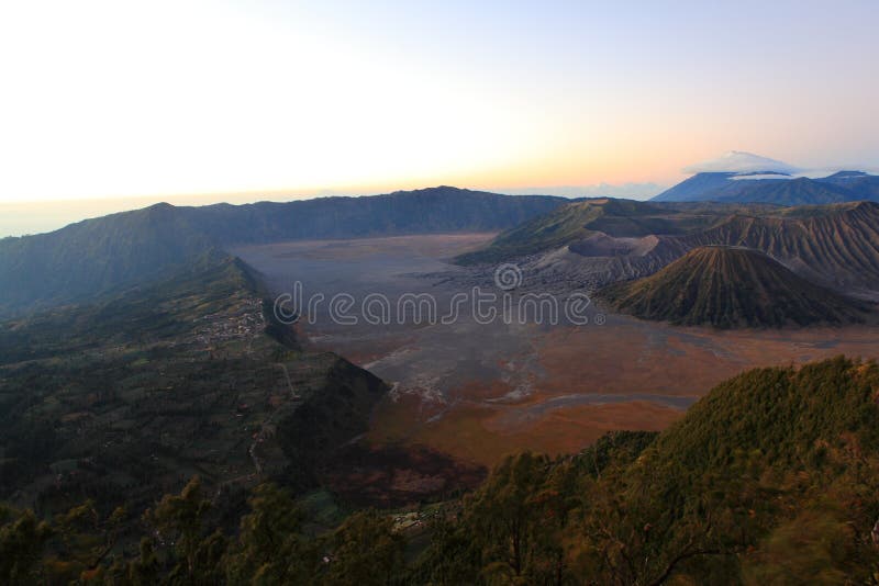Bromo Volcano at Sunrise, Java, Indonesia Stock Image - Image of ...