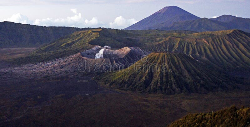 Bromo Volcano - Tennger Caldera on the Island of Java, Indonesia Stock ...