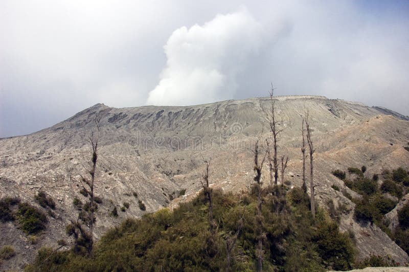 Bromo Wulkan Na Jawa Wyspie, Indonezja Zdjęcie Stock - Obraz złożonej z ...