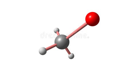 Bromomethane Molecular Structure Isolated on White Stock Illustration ...