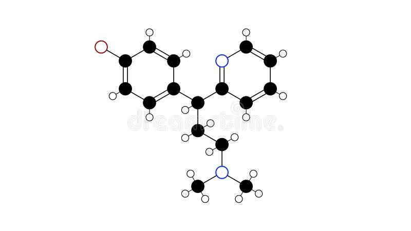 Brompheniramine Molecule, Structural Chemical Formula, Ball-and-stick ...