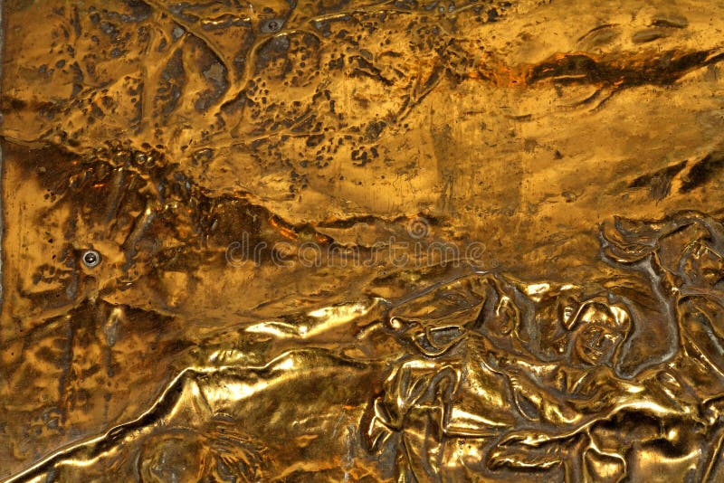 Textura De Bronce Del Metal Imagen de archivo - Imagen de grano, bronce ...