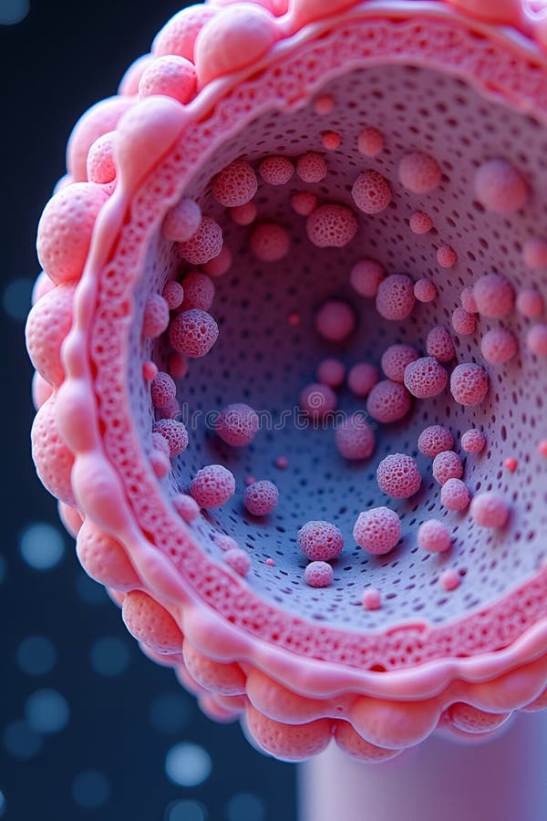 Bronchiectasis Airway Under Electron Microscope: Cilia Damage ...