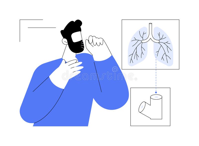 Bronchitis Symptoms Abstract Concept Vector Illustration. Stock Vector ...