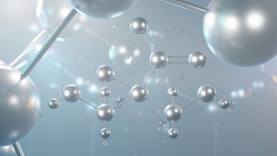 Bronopol Molecular Structure, 3d Model Molecule, Antimicrobial ...