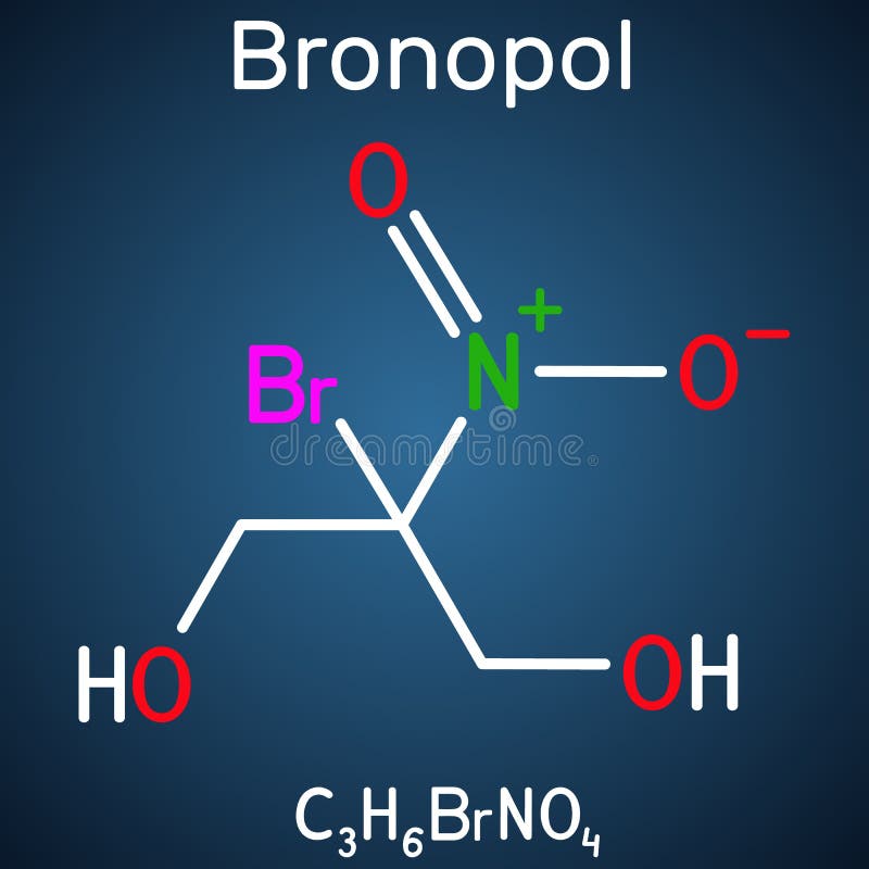 Bronopol Molecule. it is Preservative, is Used As a Microbicide or ...