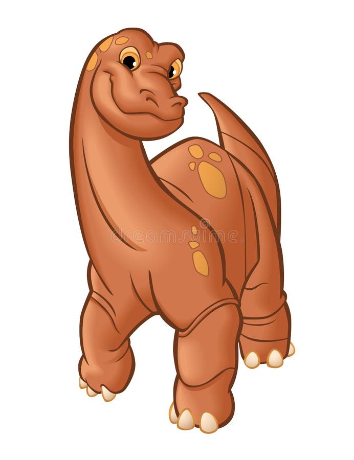 Brontosaurus dinosaur stock vector. Illustration of tail - 35956265