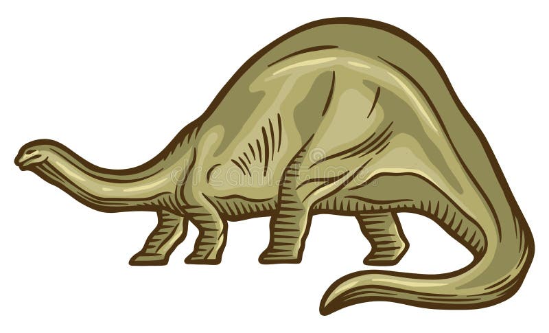 Brontosaurus Line Drawing Stock Illustrations – 331 Brontosaurus Line ...