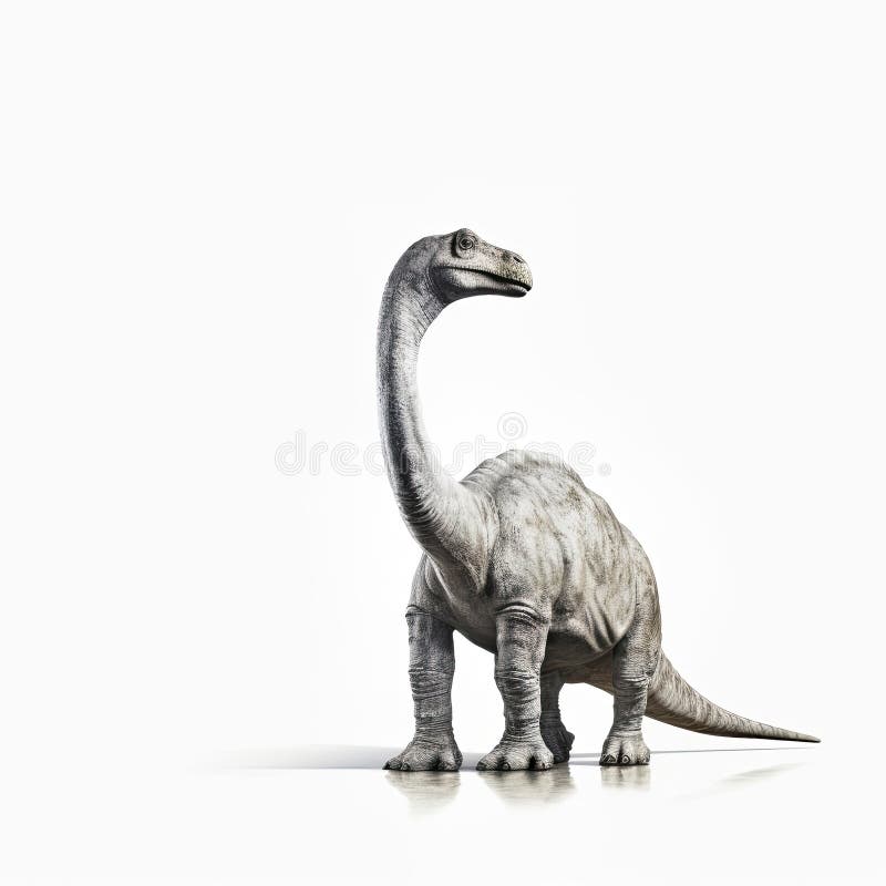 A Brontosaurus, Diplodocidae, Jurassic Stock Photo - Illustration of ...
