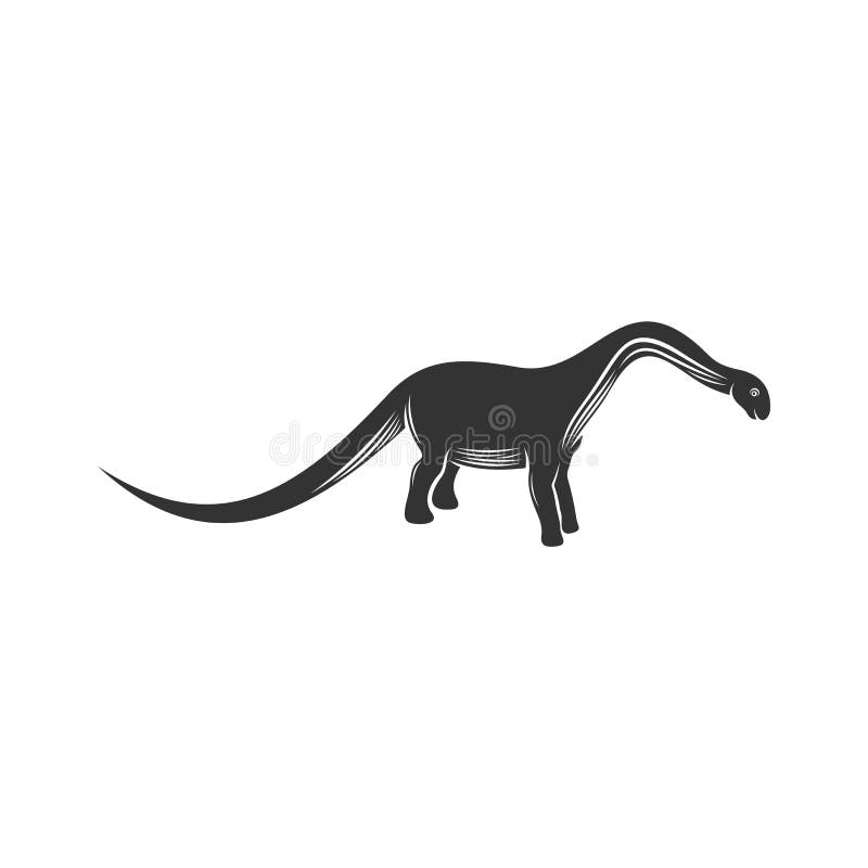 Brontosaurus Logo Design Vector. Icon Symbol Stock Illustration ...
