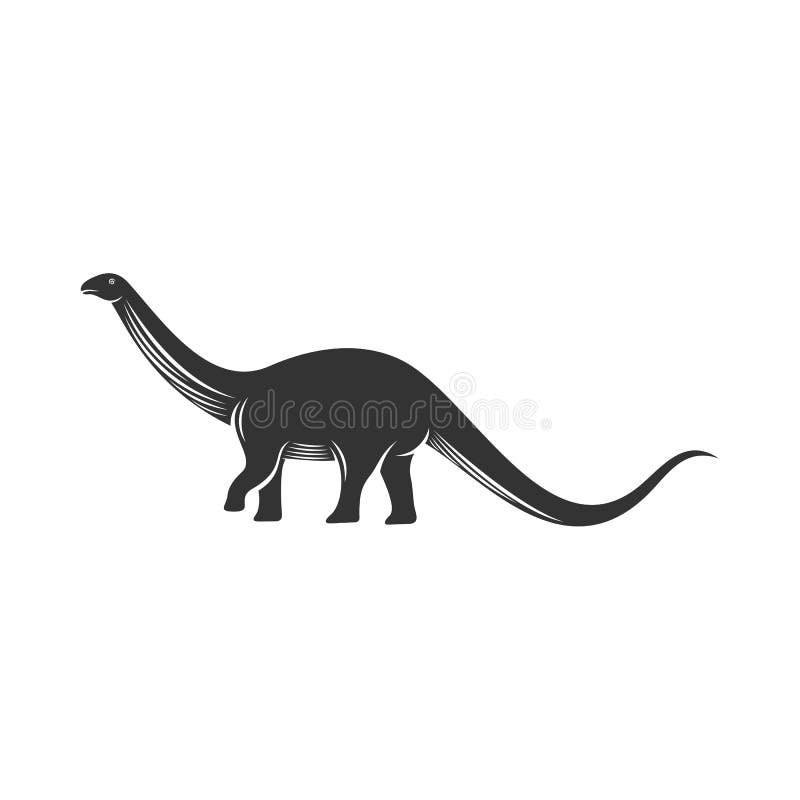 Brontosaurus Logo Design Vector. Icon Symbol Stock Illustration ...
