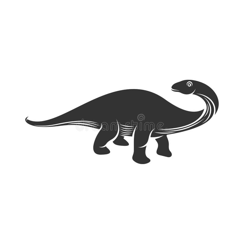 Brontosaurus Logo Design Vector. Icon Symbol Stock Illustration ...