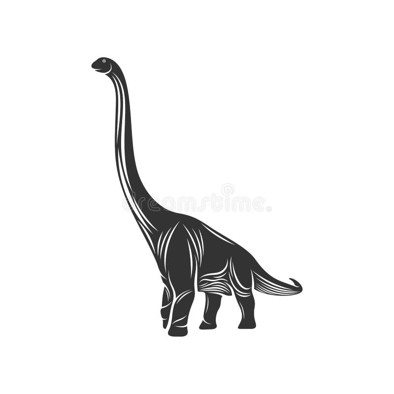 Brontosaurus Logo Design Vector. Icon Symbol Stock Illustration ...
