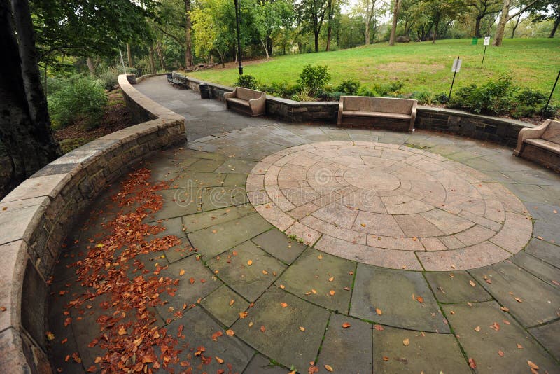 Bronx Park stock image. Image of path, landscape, round - 31086401