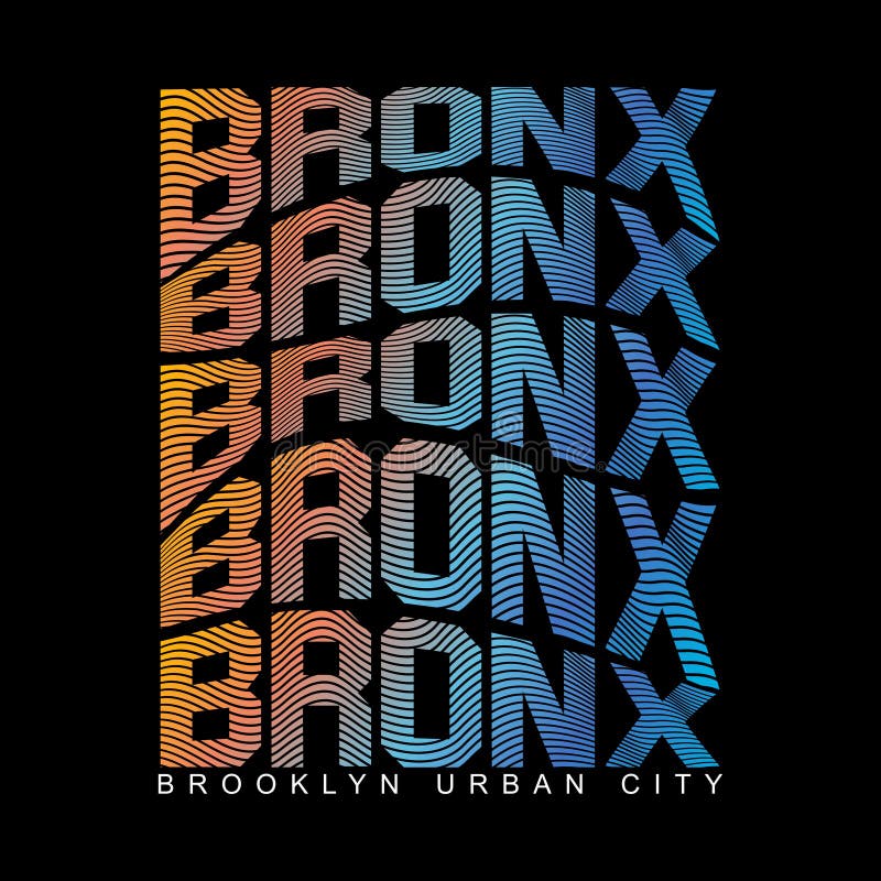 BRONX TEXT BROOKLYN Design Typography, Design Text Illustration, Sign ...