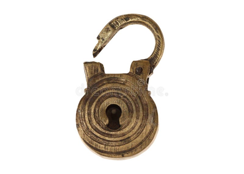 Bronze ancient lock stock image. Image of manual, lock - 41142209